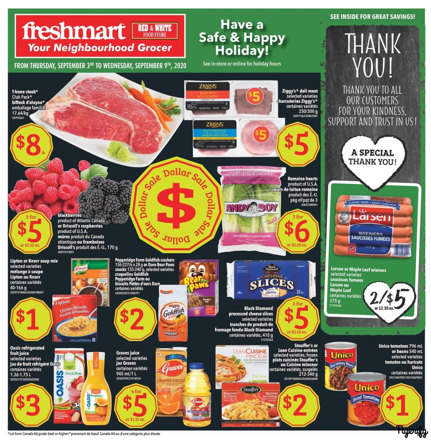 Freshmart Flyer September 3 – September 9, 2020 – Cooper’s Food Market