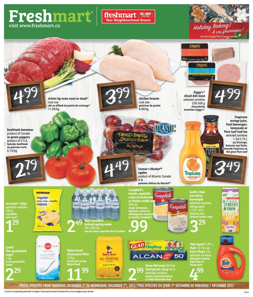 Freshmart Flyer December 1 – December 7, 2022 – Cooper’s Food Market