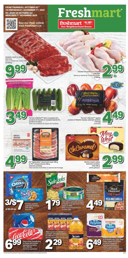 Freshmart Flyer – October 26 – November 1, 2023 – Cooper’s Food Market