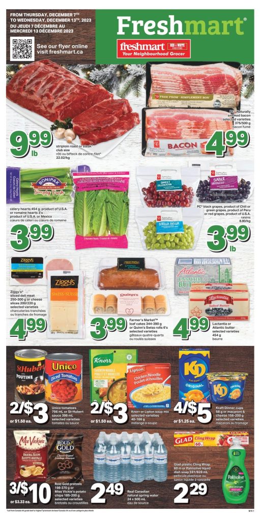 Freshmart Flyer – December 7 – December 13, 2023 – Cooper’s Food Market