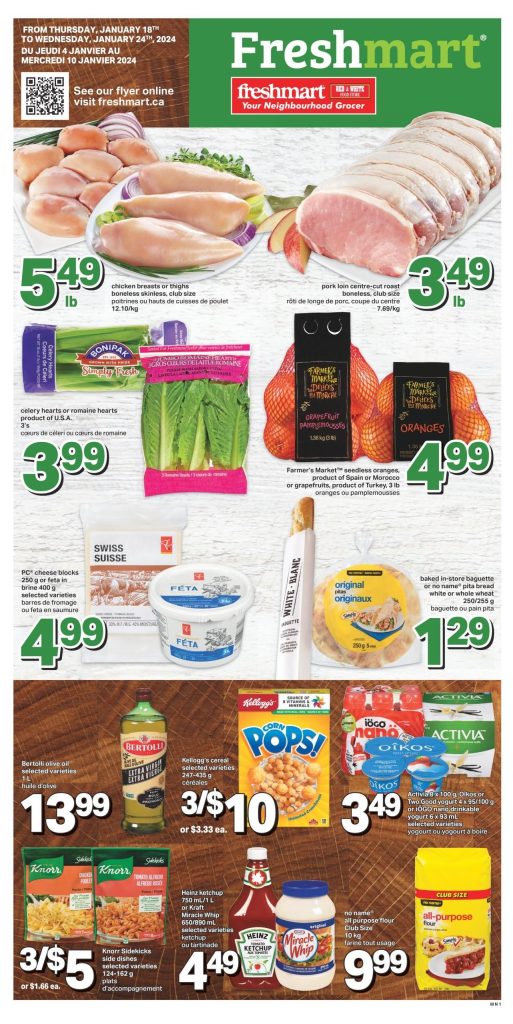 Freshmart Flyer – January 18 – January 24, 2024 – Cooper’s Food Market