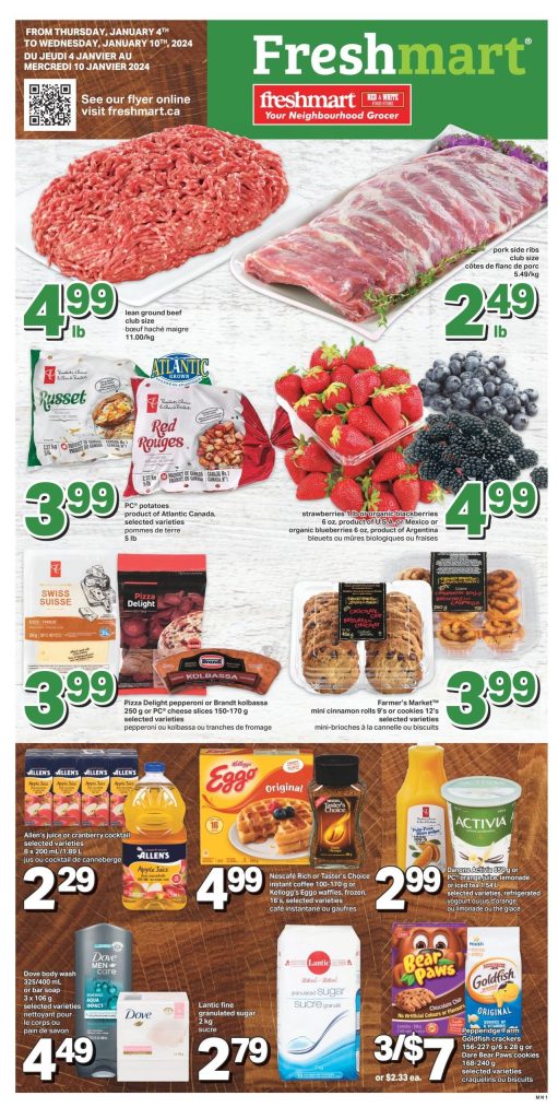 Freshmart Flyer – January 4 – January 10, 2024 – Cooper’s Food Market