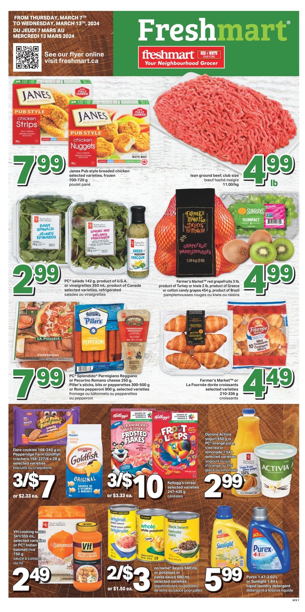 Freshmart Flyer – March 7 – March 13, 2024 – Cooper’s Food Market