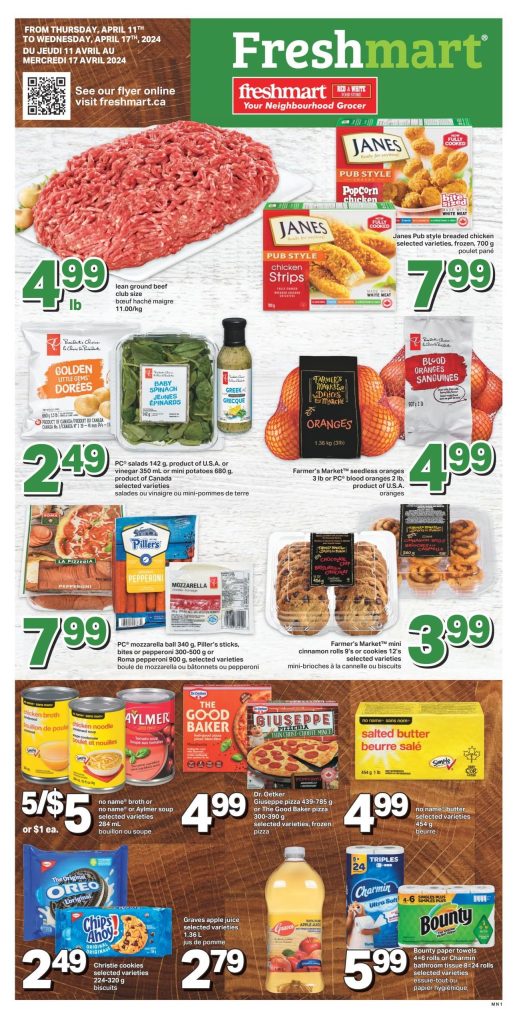 Freshmart Flyer – April 11 – April 17, 2024 – Cooper’s Food Market