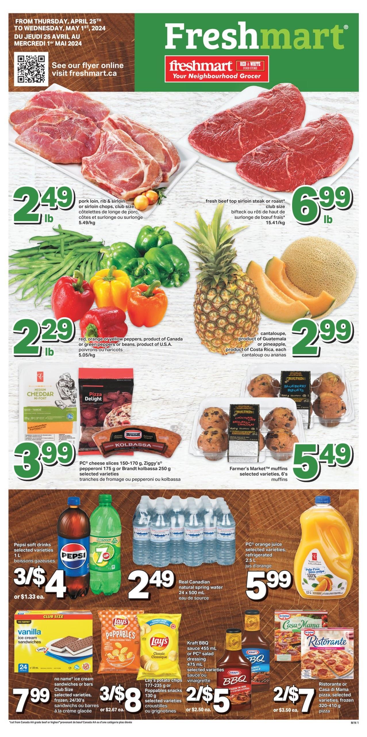 Freshmart Flyer – April 25 – May 1, 2024 – Cooper’s Food Market