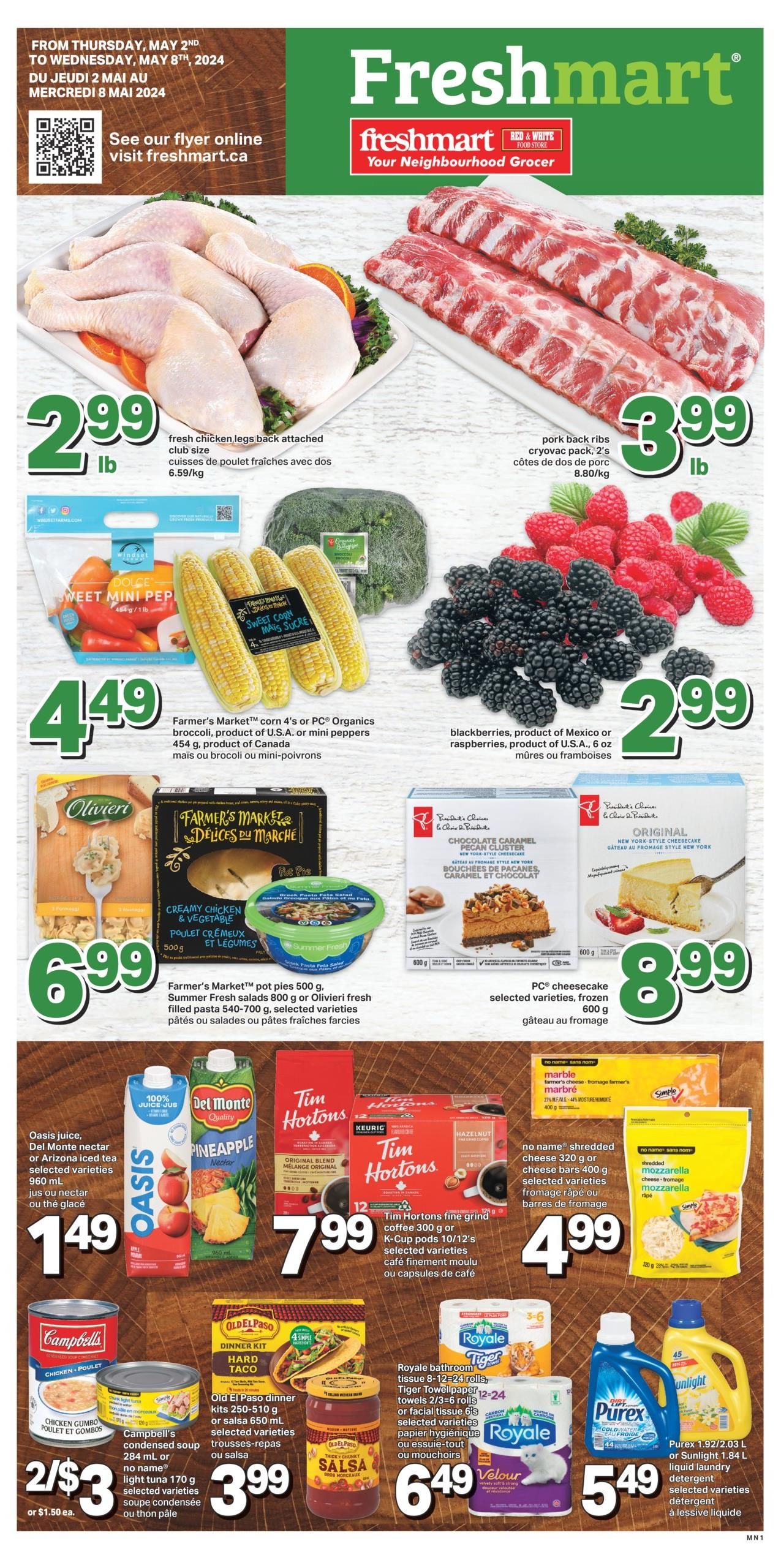 Freshmart Flyer – May 2 – May 8, 2024 – Cooper’s Food Market