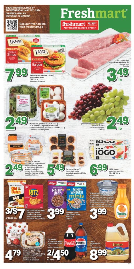 Freshmart Flyer – May 9 – May 15, 2024 – Cooper’s Food Market