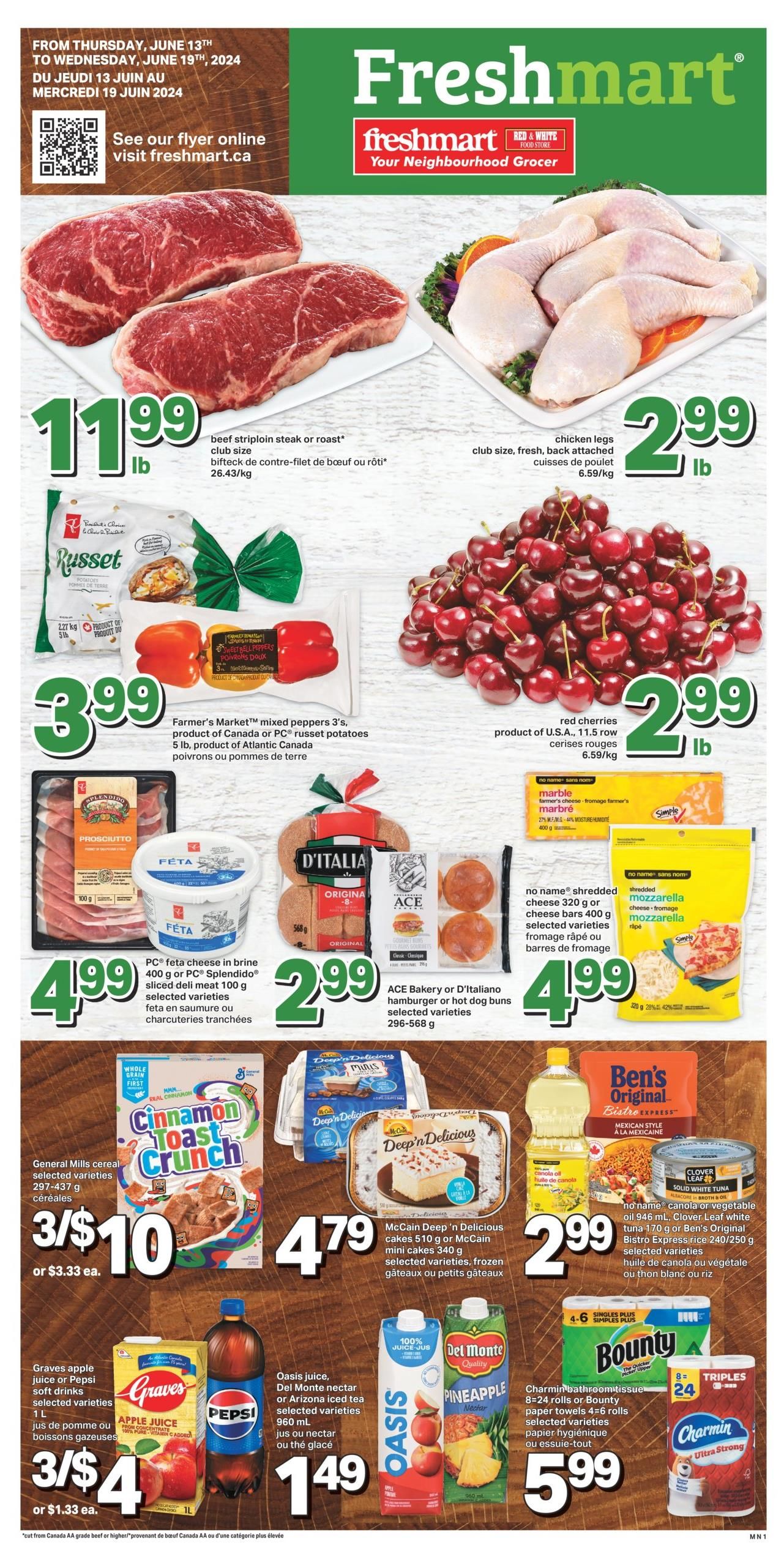 Freshmart Flyer – June 13 – June 19, 2024 – Cooper’s Food Market