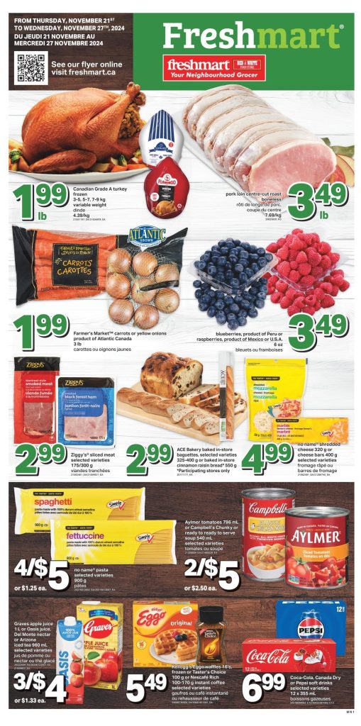 Freshmart Flyer – November 21- November 27, 2024 – Cooper’s Food Market